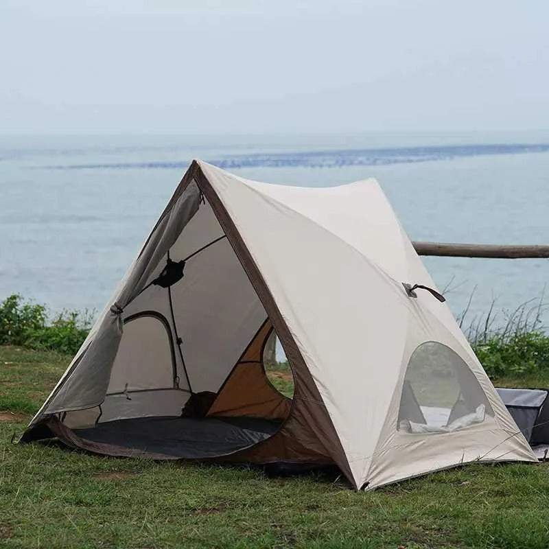 Portable Camping Tent with Window Lightweight Canopy Automatic Pop Up ...