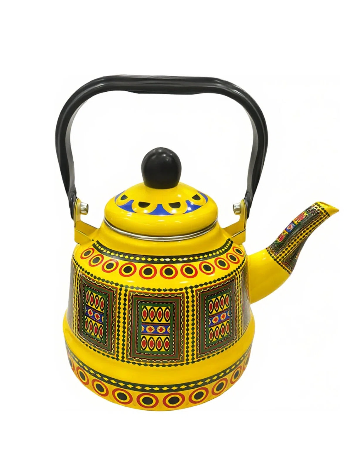 Arabic Teapot Kettle Ceramic Colorful Printed Design – Albawadi Camping ...