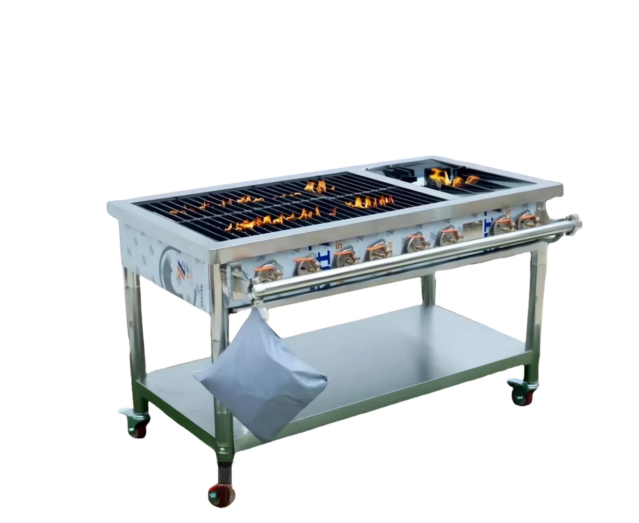 kitchen Cooking Gas Stove 2 layers with Storage Layer Heavy Duty Cooki ...