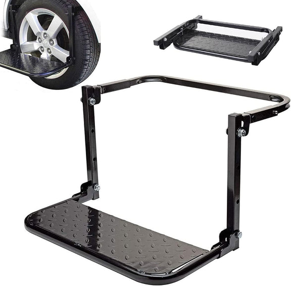 Protable Adjustable Tire Step, Car Stairs Tyre Mount Steps Ladder, Whe ...